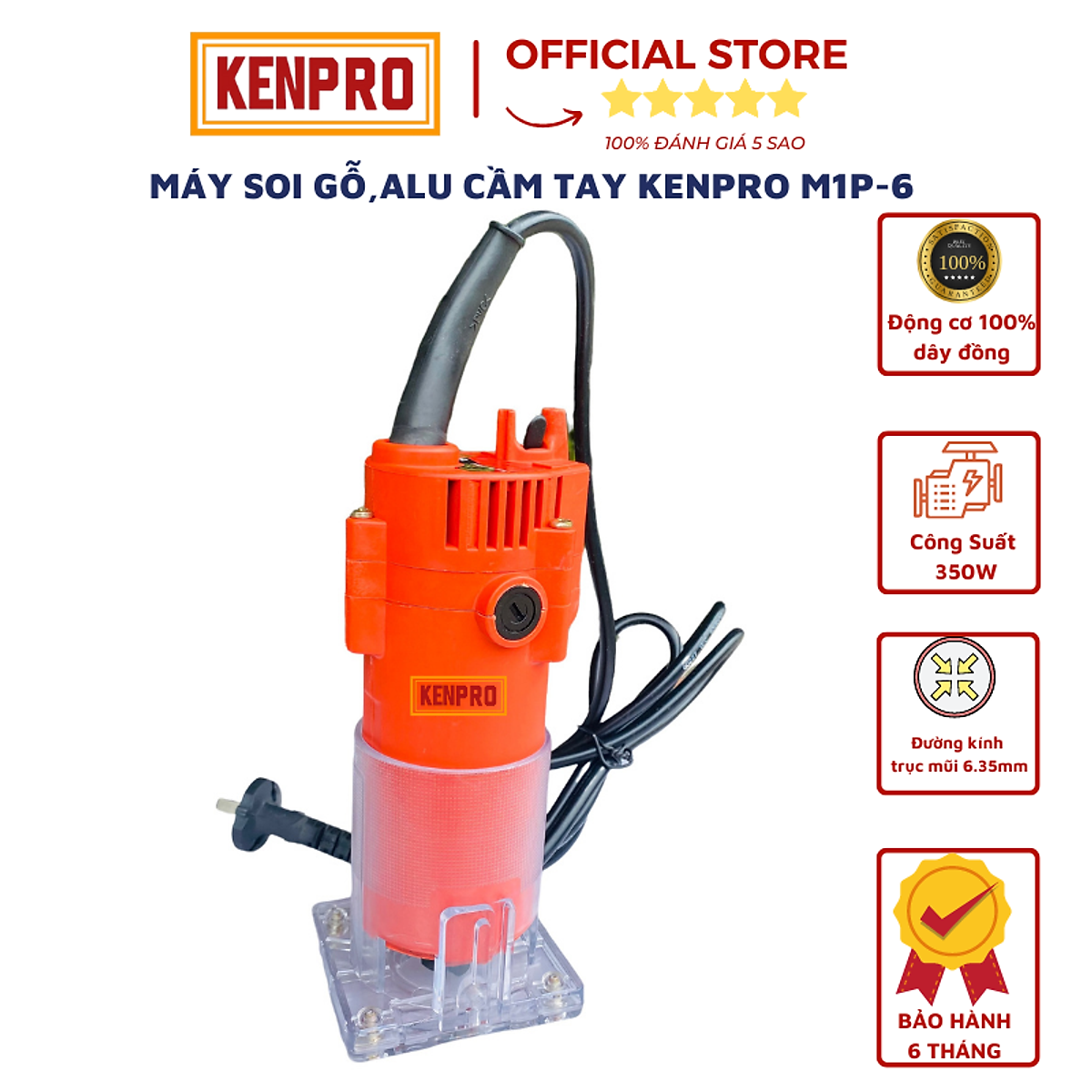 Máy Soi Gỗ,Alu KENPRO M1P-6-Tặng Kèm Mũi Soi Gấp Mép Alu - Các loại máy khác