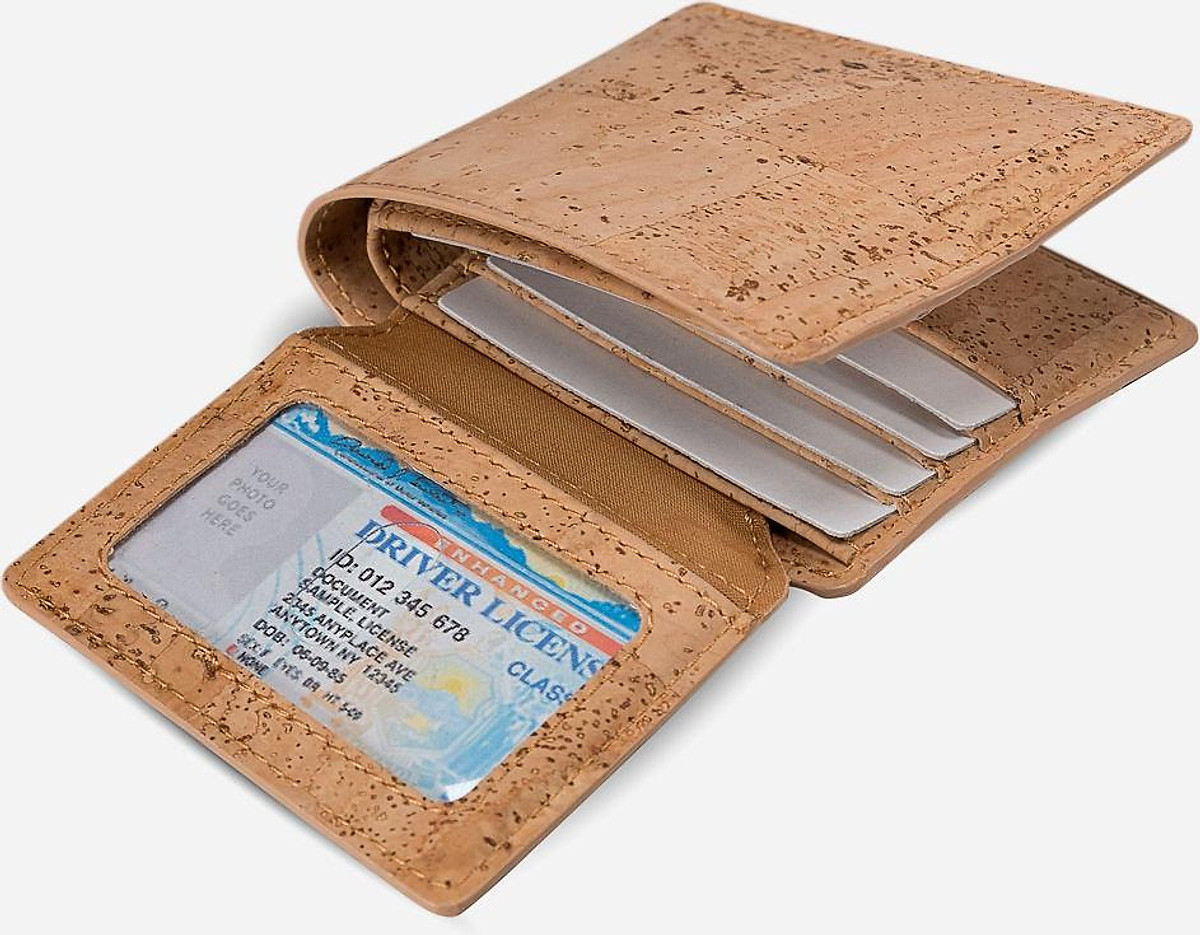 Ví nam đựng thẻ tín dụng chống sao chép dữ liệu thẻ PASSCASE WALLET kèm ngăn phụ - HGcork Corkor ...