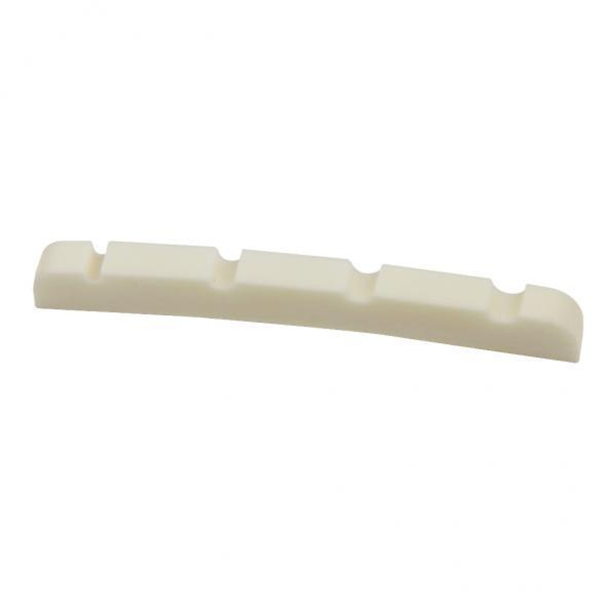 18X 42mm Beige Slotted Curved Buffalo Bone Nut for 4 String Bass Guitars