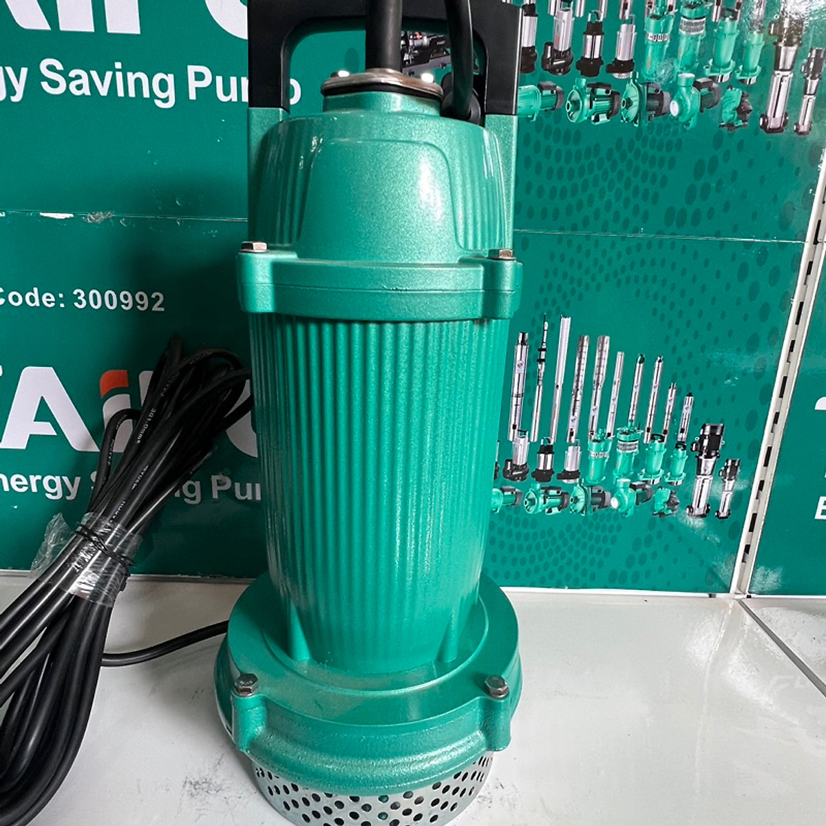 Máy bơm chìm đẩy cao 1.1Kw (1.5HP) cổ 25 Thân nhôm sơn tĩnh điện, không ngâm dầu TAIFU QDX3-30-1 ...