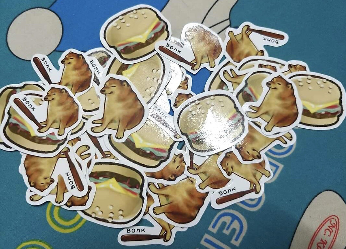 Sticker set 60 ảnh Cheems ( mẫu ngẫu nhiên ) - Sticker - Decal trang trí