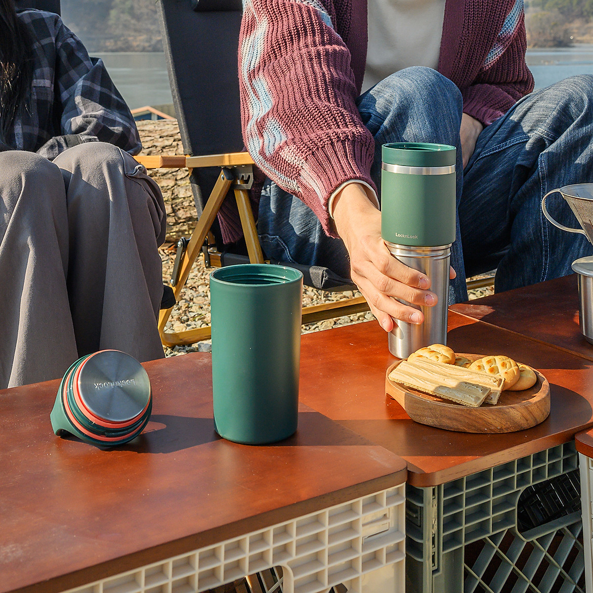 Bình giữ nhiệt Slo 2in1 with tumbler LocknLock LHC4332 (Bình giữ nhiệt ...