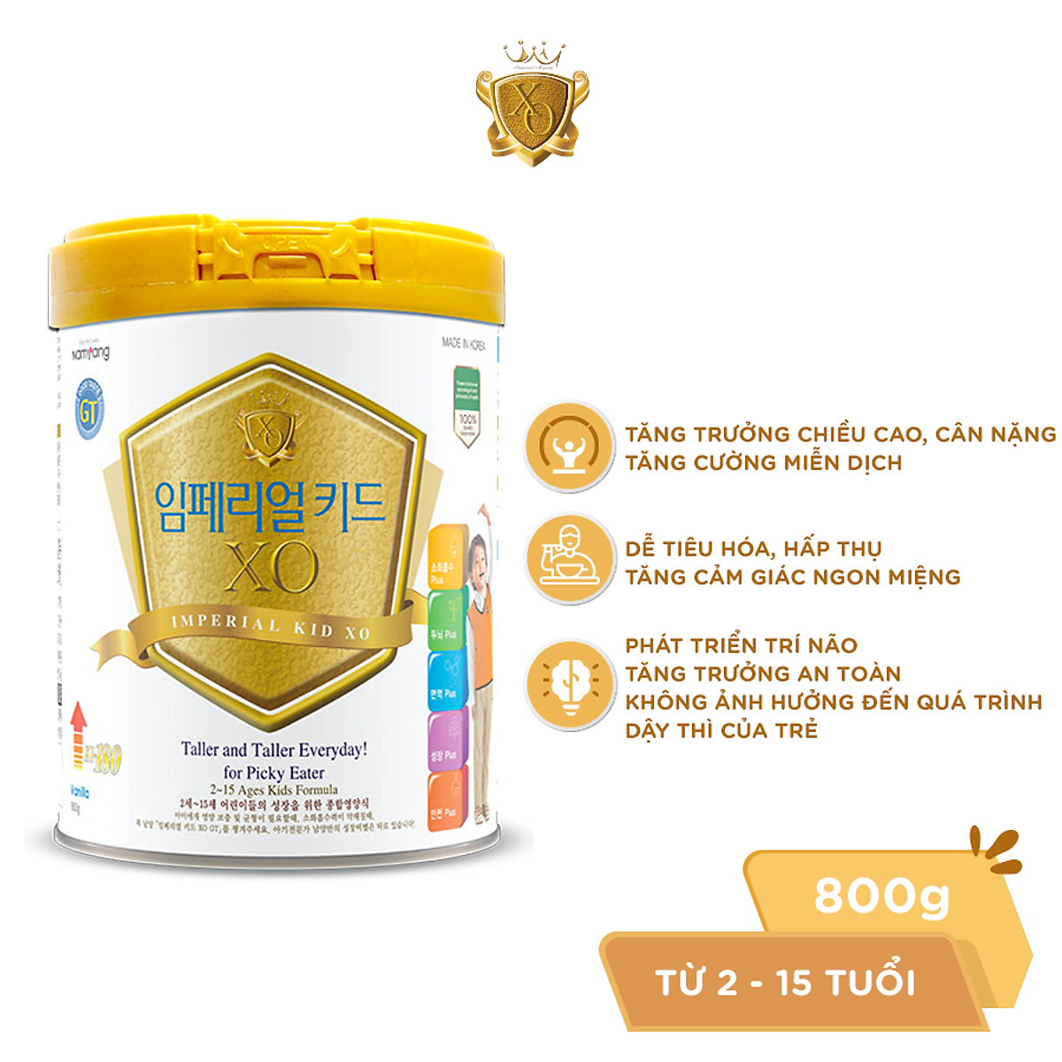 Sữa Bột Namyang Imperial Kid XO GT 800g | Siêu Thị Con Cưng