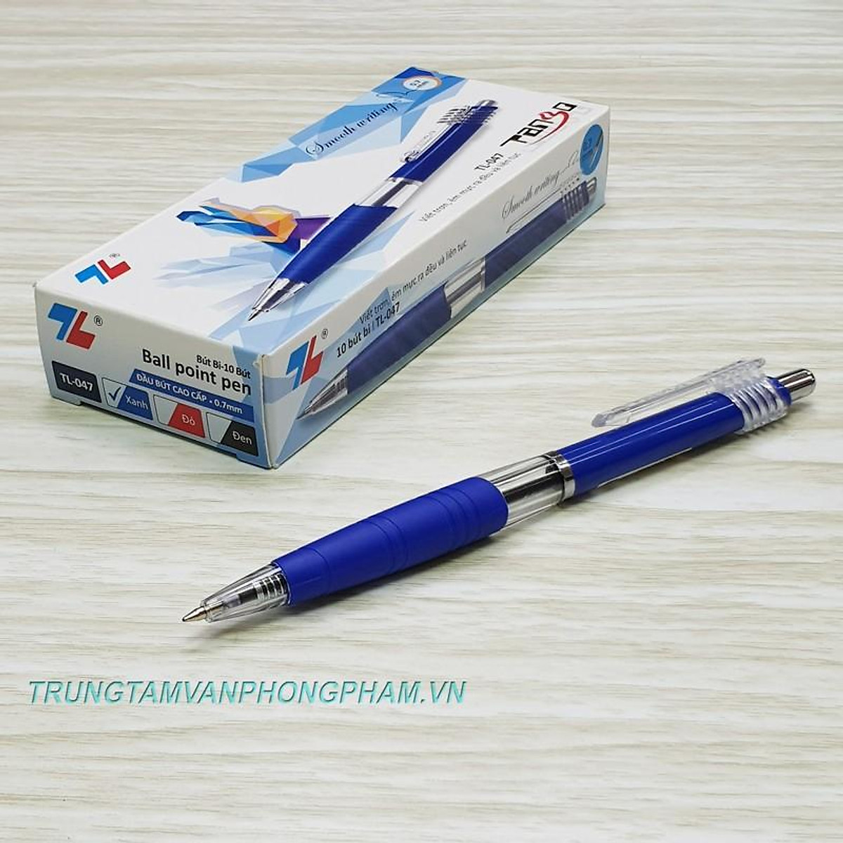 Mua 10 Bút bi bấm TL-047 - BÚT_TL047_XANH tại 247thegioidodungonline