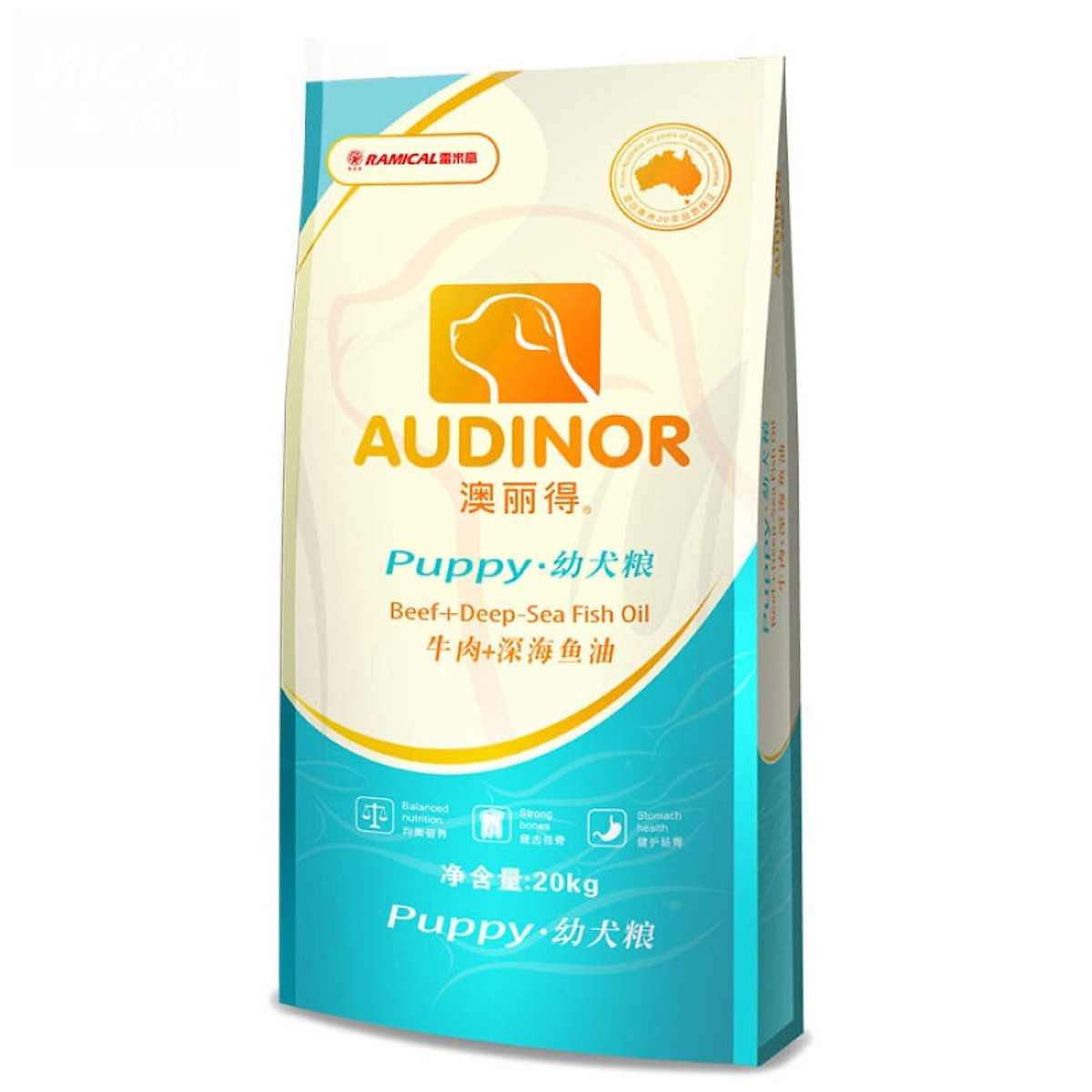 Thức Ăn Bò Trộn Dầu Cá Cho Chó Trưởng Thành RAMICAL 10kg | Tiki