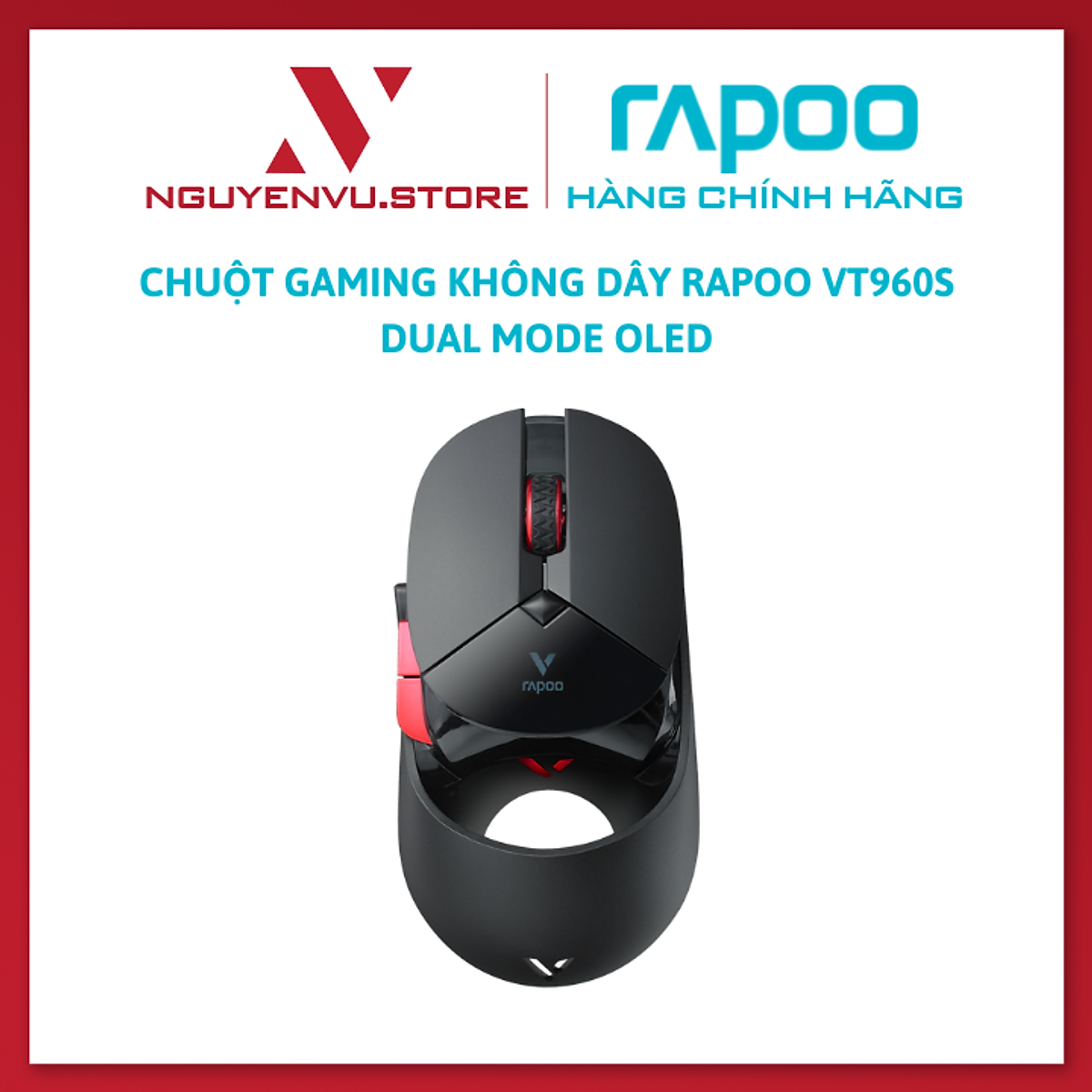 Mua Chuột Gaming Không Dây Rapoo VT960S Dual Mode OLED - Hàng Chính Hãng tại NGUYENVUSTORE