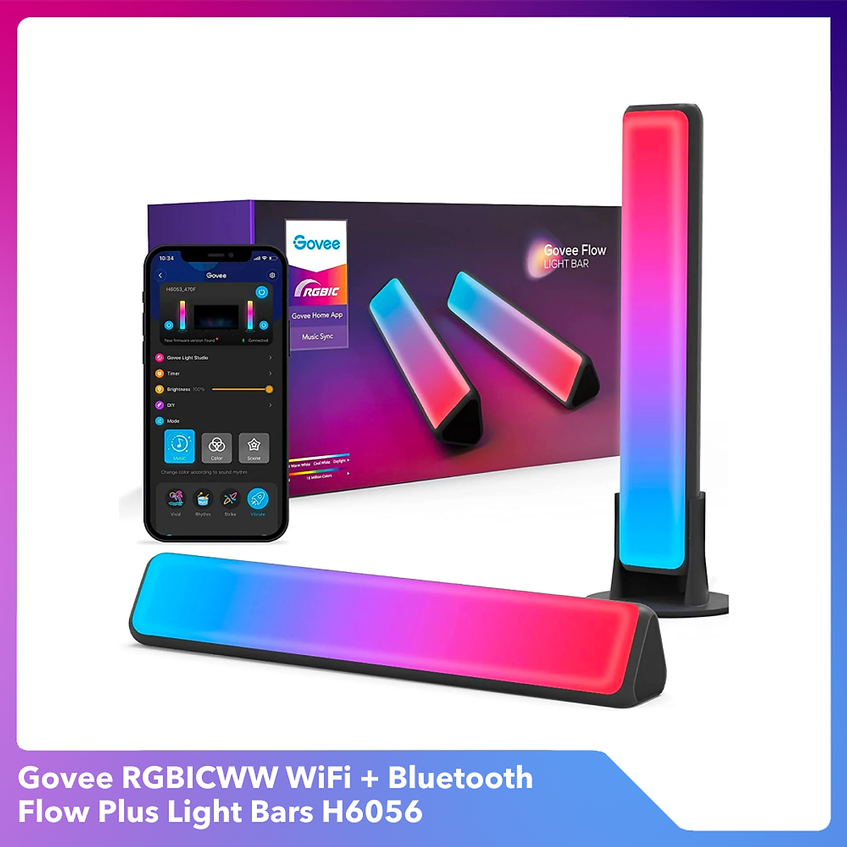 Đèn led tivi Govee Flow Plus Light Bars H6056 | Đèn trang trí TV thông ...