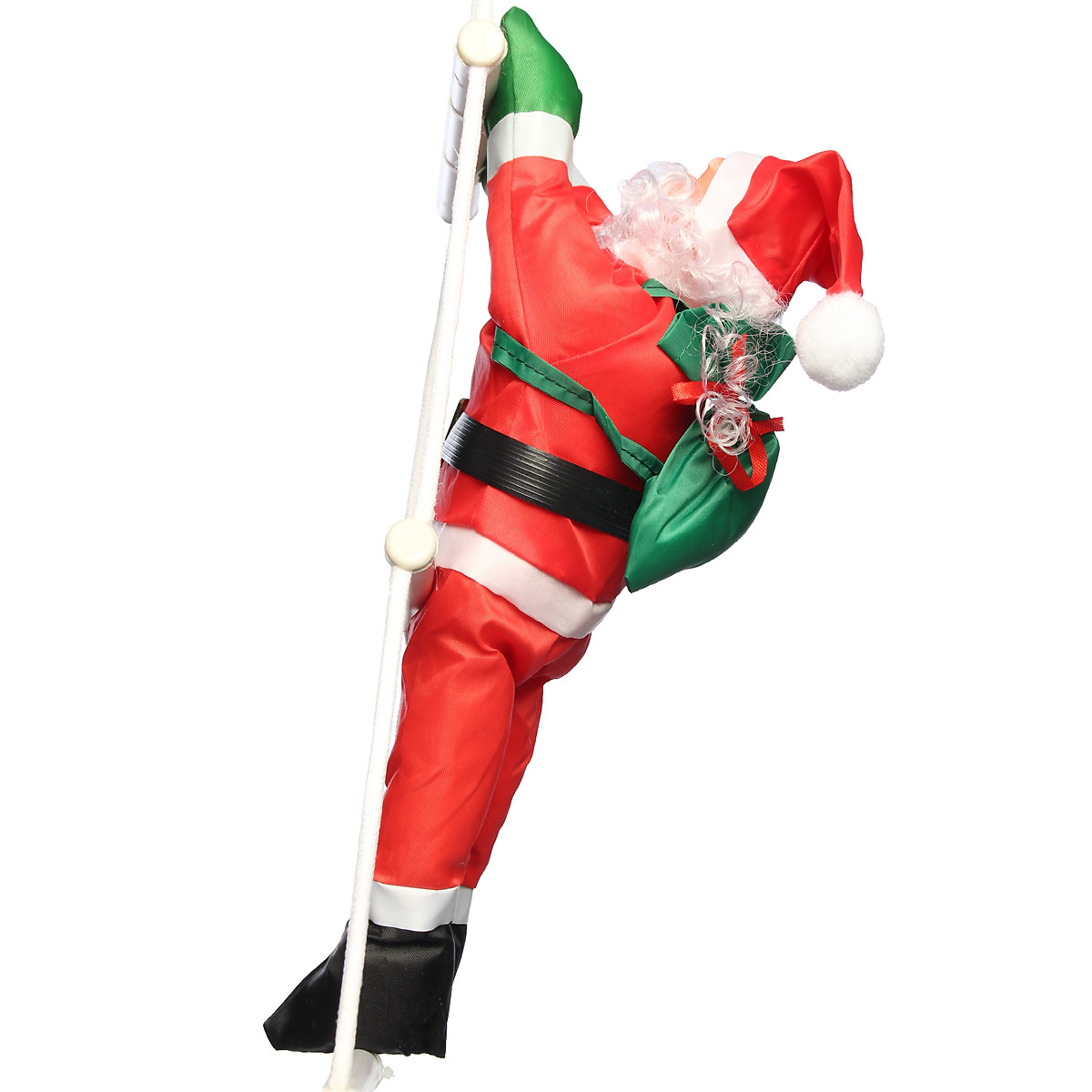 CLIMBING SANTA WITH ROPE LADDER OUTDOOR CHRISTMAS DECORATION | Tiki