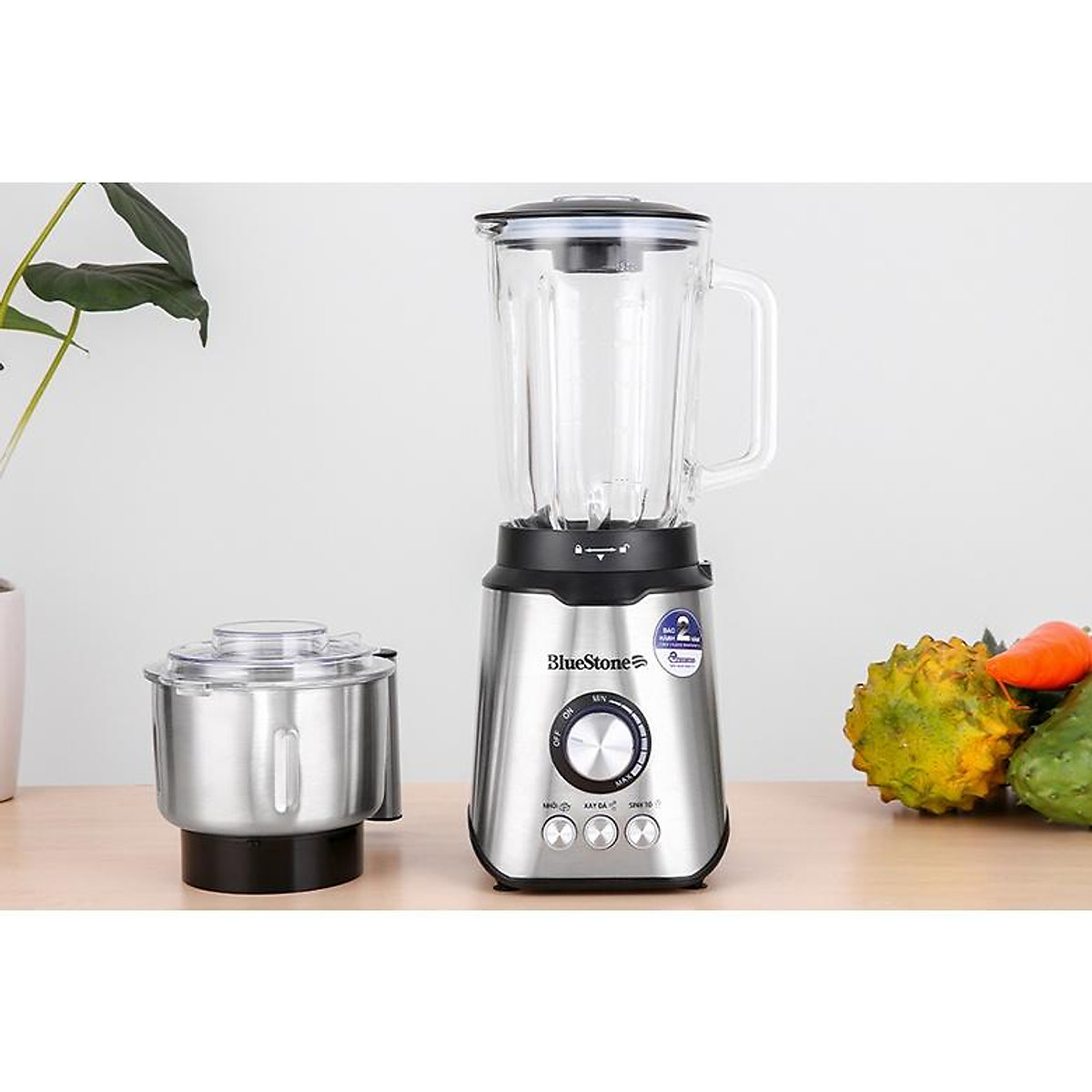 Máy Xay Sinh Tố BlueStone BLB-5339, 800W Cối Thủy Tinh Và Inox 304, Xay được hạt và đá, Hàng ...