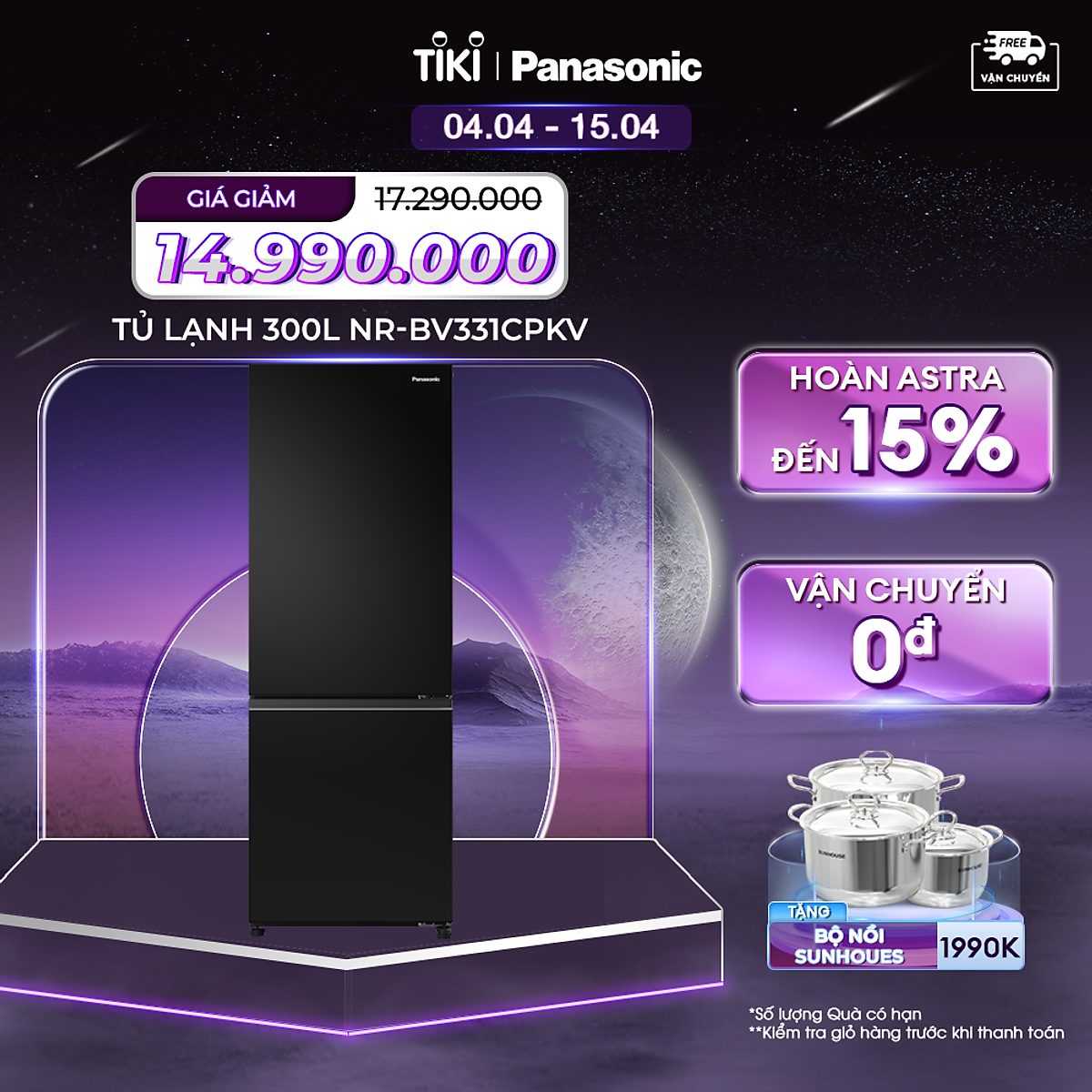 Mua Tủ lạnh Panasonic Diệt Khuẩn 300L NR-BV331CPKV Cấp Đông Mềm - Ngăn ...