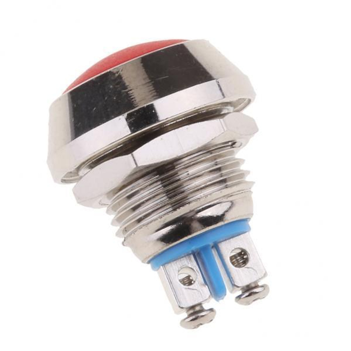 2-6pack 12mm Round Metal SPST Momentary Push Button Switch 1NO P67 ...