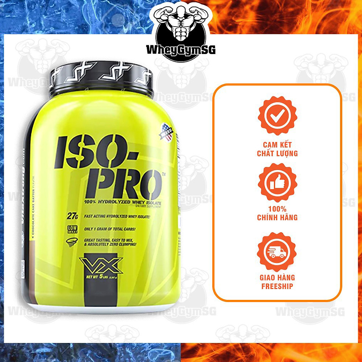 Iso Pro 5lbs Sữa Tăng Cơ 100 Whey Isolate Hydrolyzed Vitaxtrong Iso