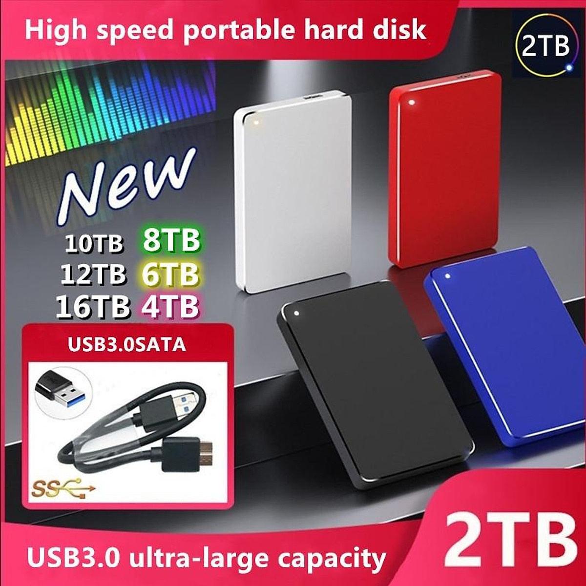 Mua Đảm bảo chất lượng Bán chạy Đĩa cứng di động tốc độ cao 16T 12T 8T 4T 2T 1T 500G Mở rộng và ...