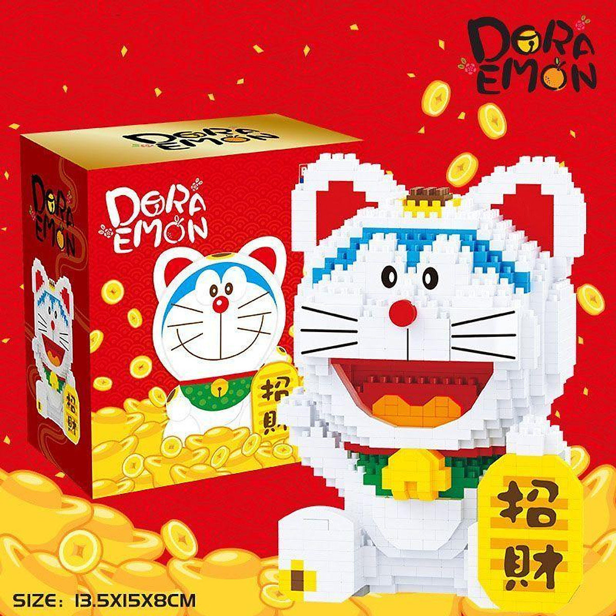 Mua Bộ đồ chơi xếp hình Lego Doraemon cosplay Thần Tài Disney Mario Toy ...