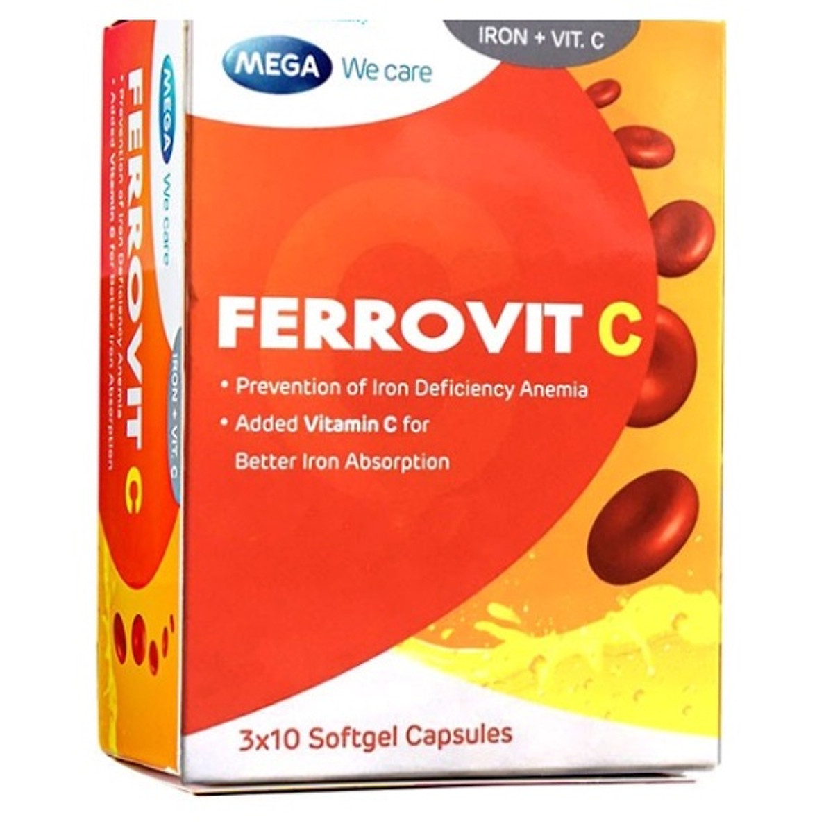 Mua Thực phẩm bảo vệ sức khỏe Ferrovit C (Hộp 3 vỉ x 10 viên) tại ...