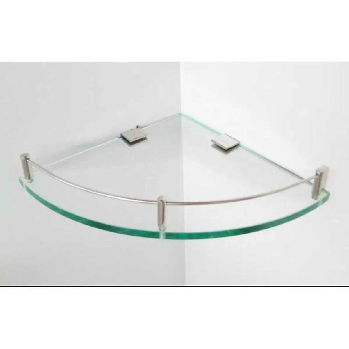 Kệ gương - Kệ kiếng góc nhà tắm Inox 304 + Pas gương lớn | Tiki