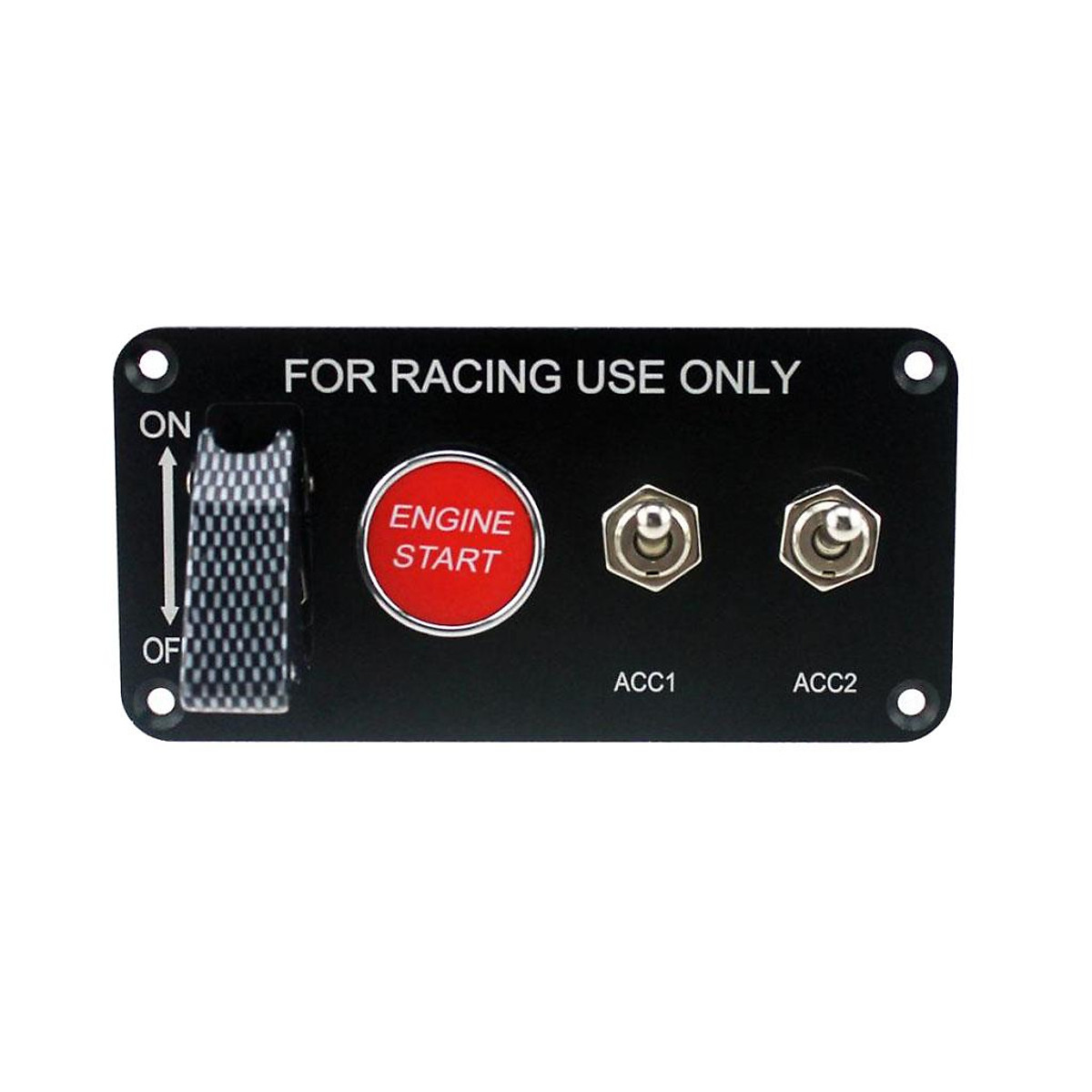 Car Marine Boat 12v 20a 4gang Engine Start Push Button Toggle Switches Panel