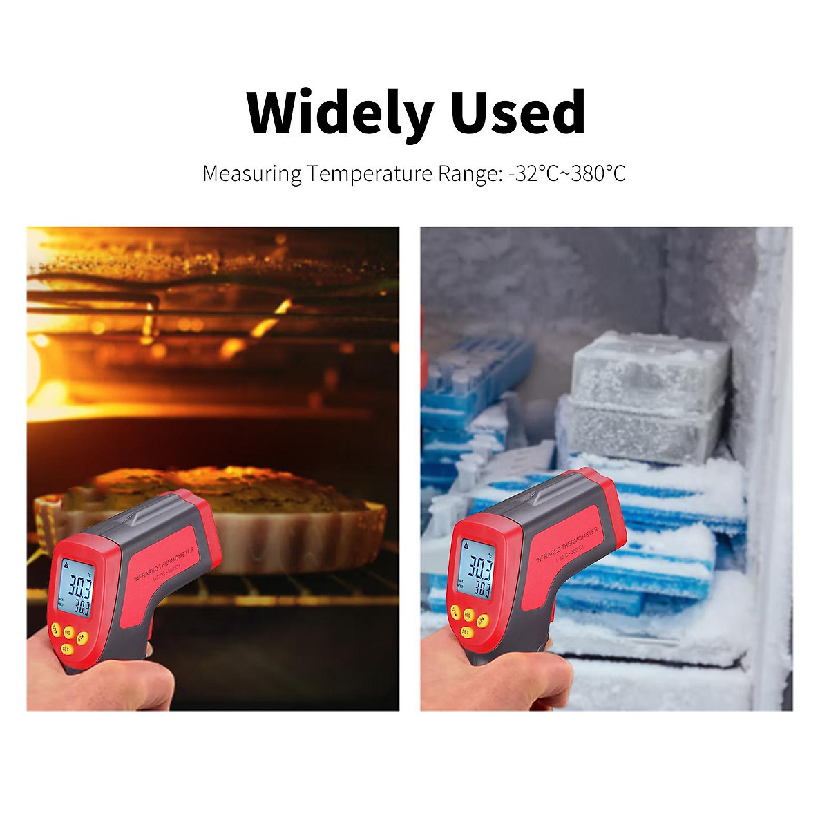 Infrared Temperature Measuring Gun Digital Display Industrial ...