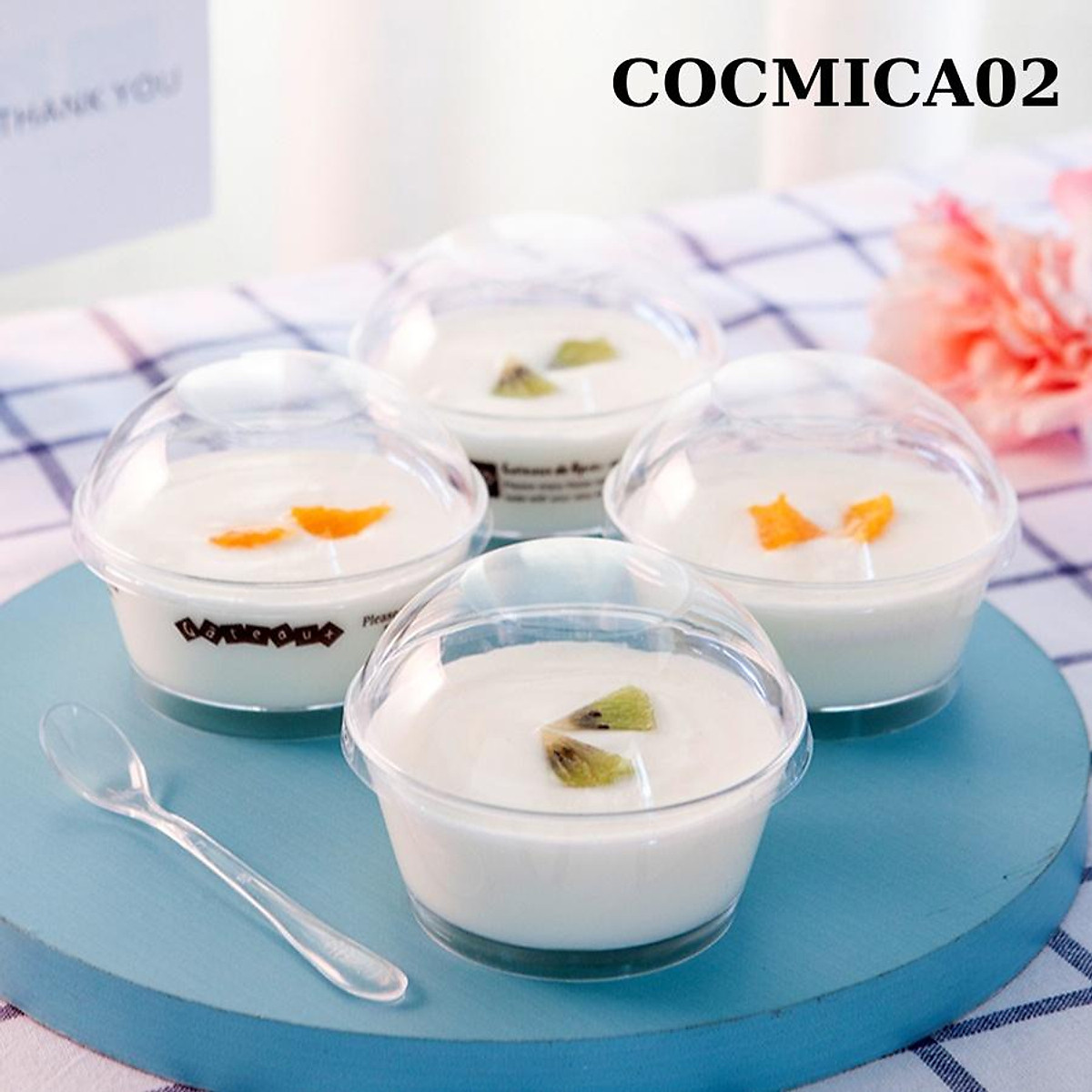 Mua Ly Bánh Tiramisu Mousse SET 10 Cốc Panna Cotta Sữa Chua Bằng Mica ...