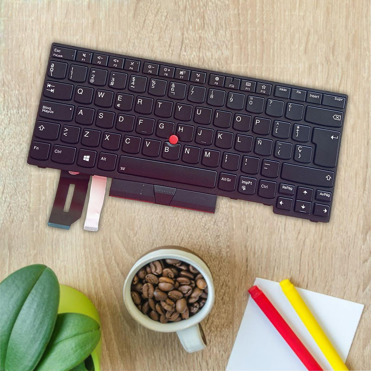 Spanish Keyboard, Spanish Layout Keypad for E480 E490 L380 L390 Yoga L490