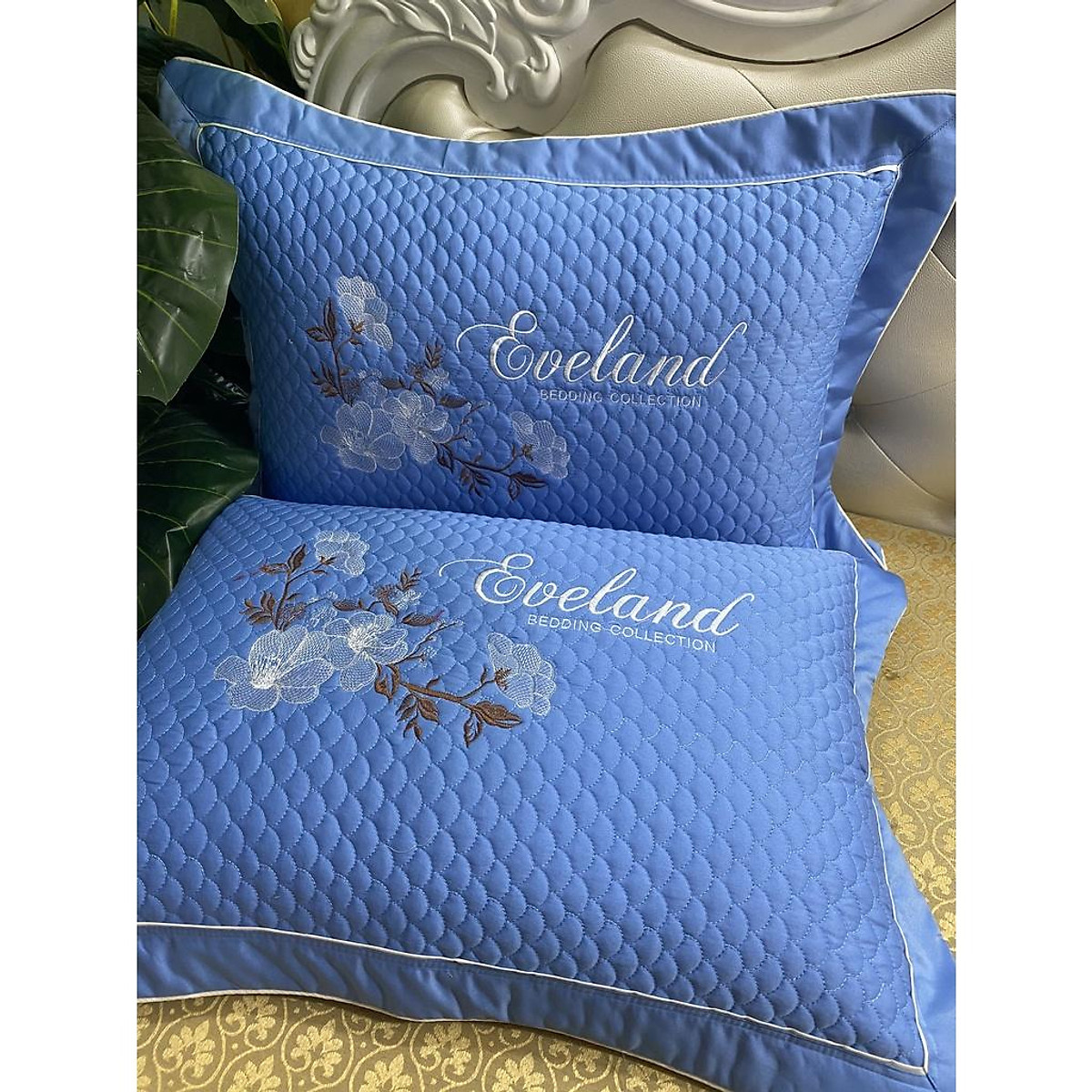 Mua Vỏ gối nằm, bộ 2 áo gối nằm thêu vi tính kích thước 45x65 trần vảy ...