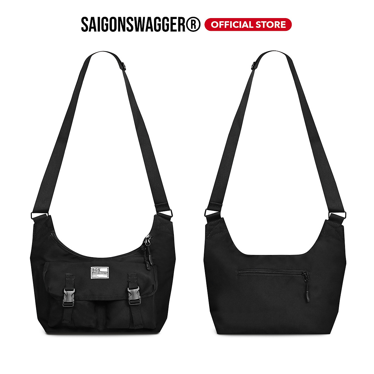 Mua Túi Đeo Chéo Nam, Nữ SAIGON SWAGGER SGS Loop Bag - Màu Đen - Màu xám tại Saigon Swagger