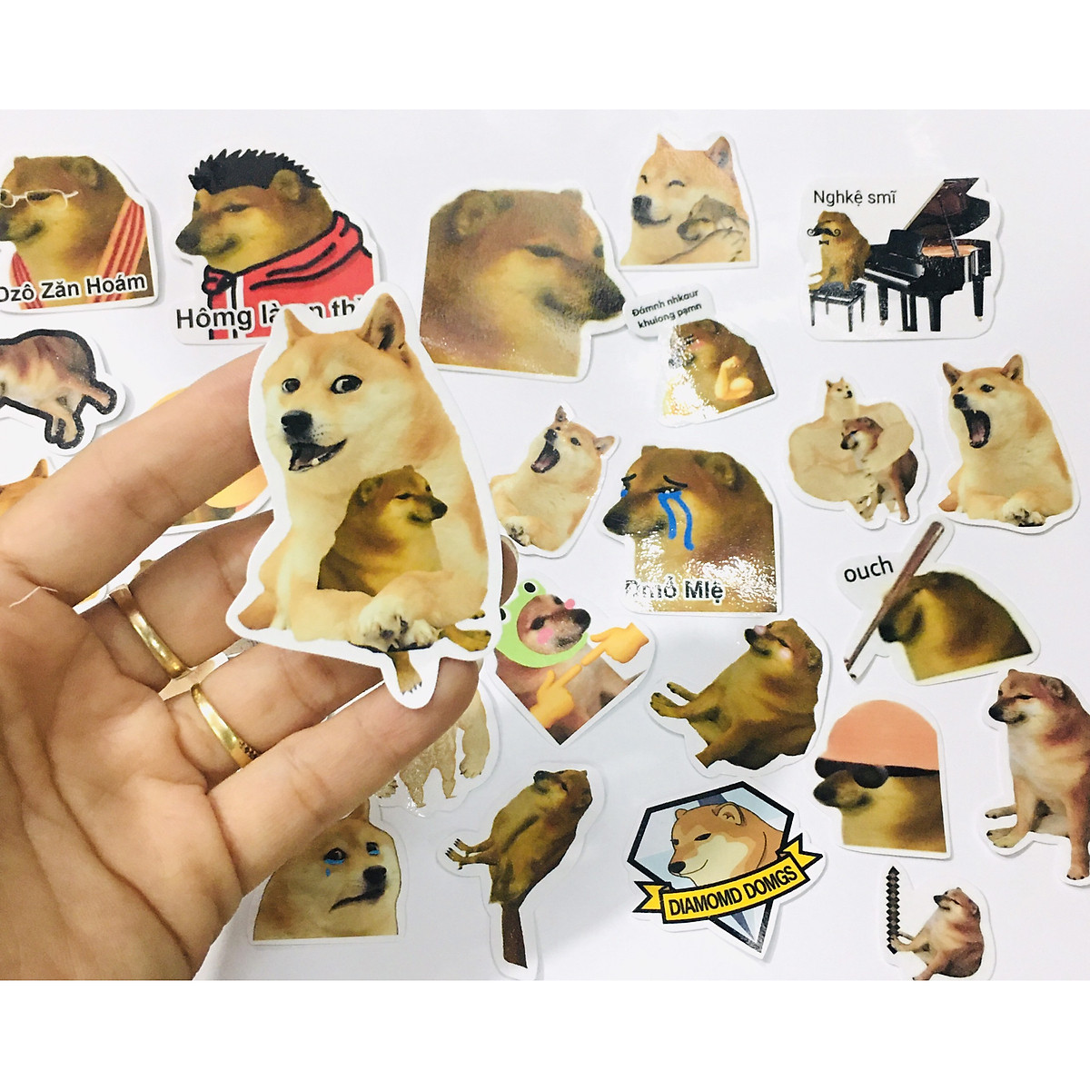 Sticker set 60 ảnh Cheems ( mẫu ngẫu nhiên ) - Sticker - Decal trang trí