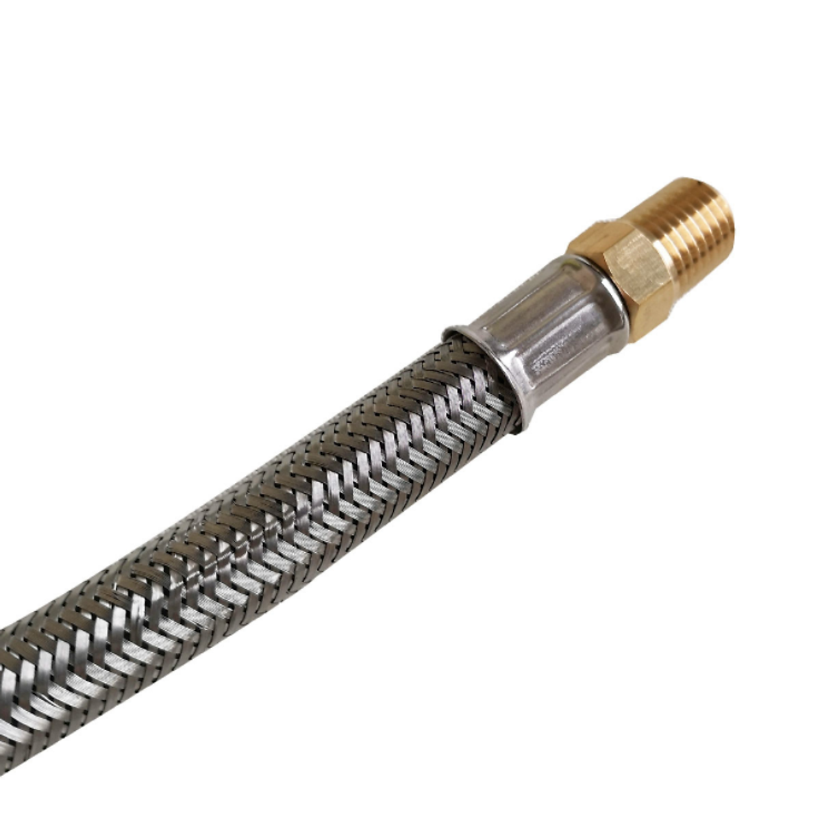 1/4in Npt Rv Propane Pigtail Hoses With Gauge 15 Inch Stainless Steel ...