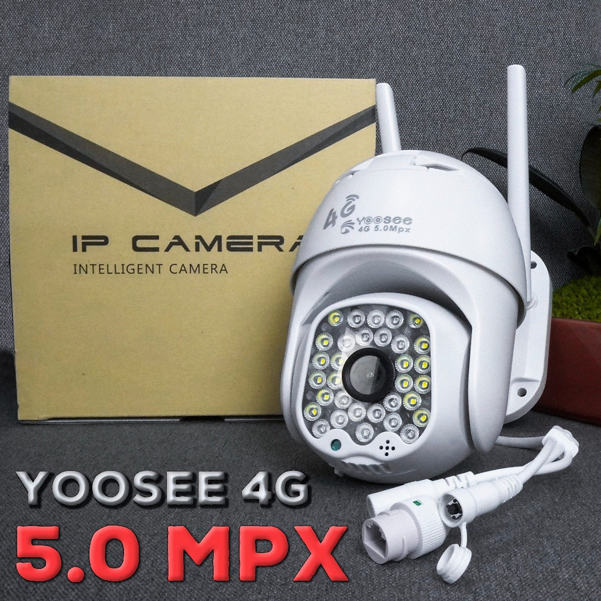 Camera 4G Yoosee 32 led chống nước, xoay 360 độ,quay đêm có màu,thích hợp sử dụng ở vị trí không ...