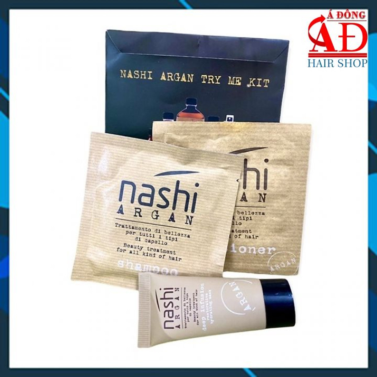 Mua Bộ sản phẩm Nashi Try Me Kit [Dầu gội, xả 15ML, hấp 20ML] tại Á ...