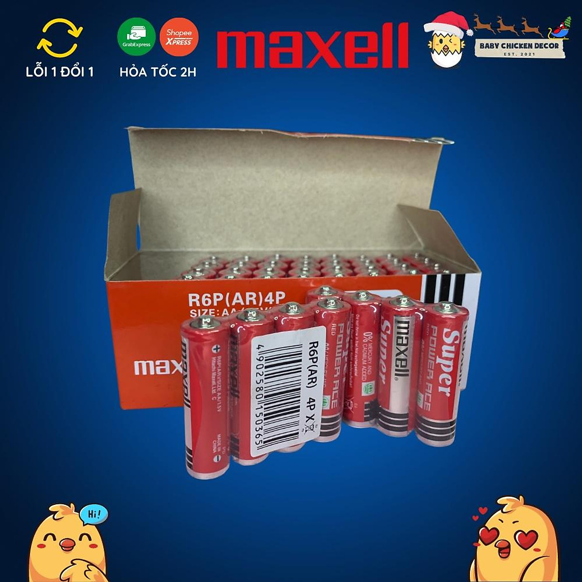 Mua Pin Maxell Tiểu AA 1.5V Maxell Super Power Ace