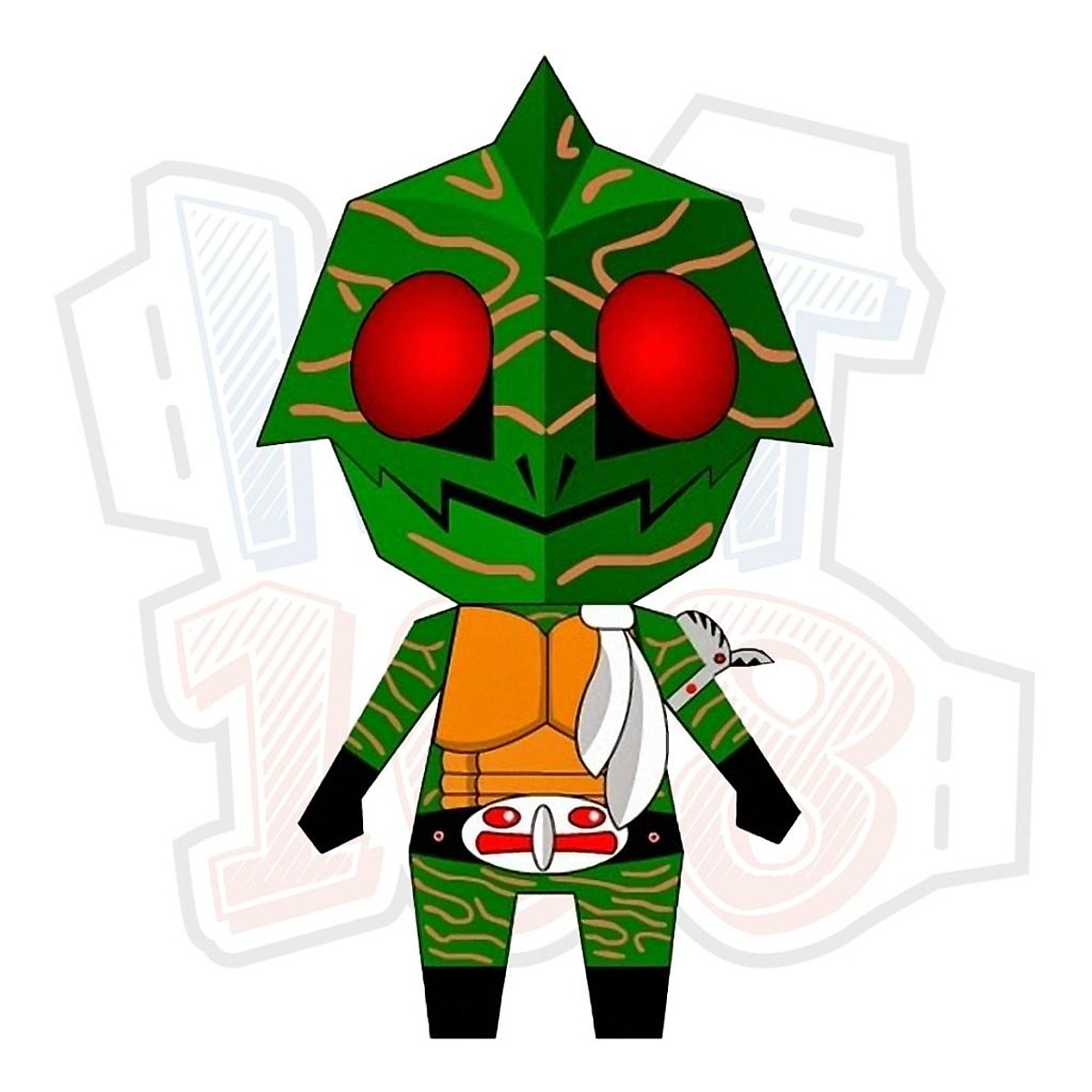 Mua Mô hình giấy Anime Kamen Rider Amazon - In mực thường - Giấy ford ...