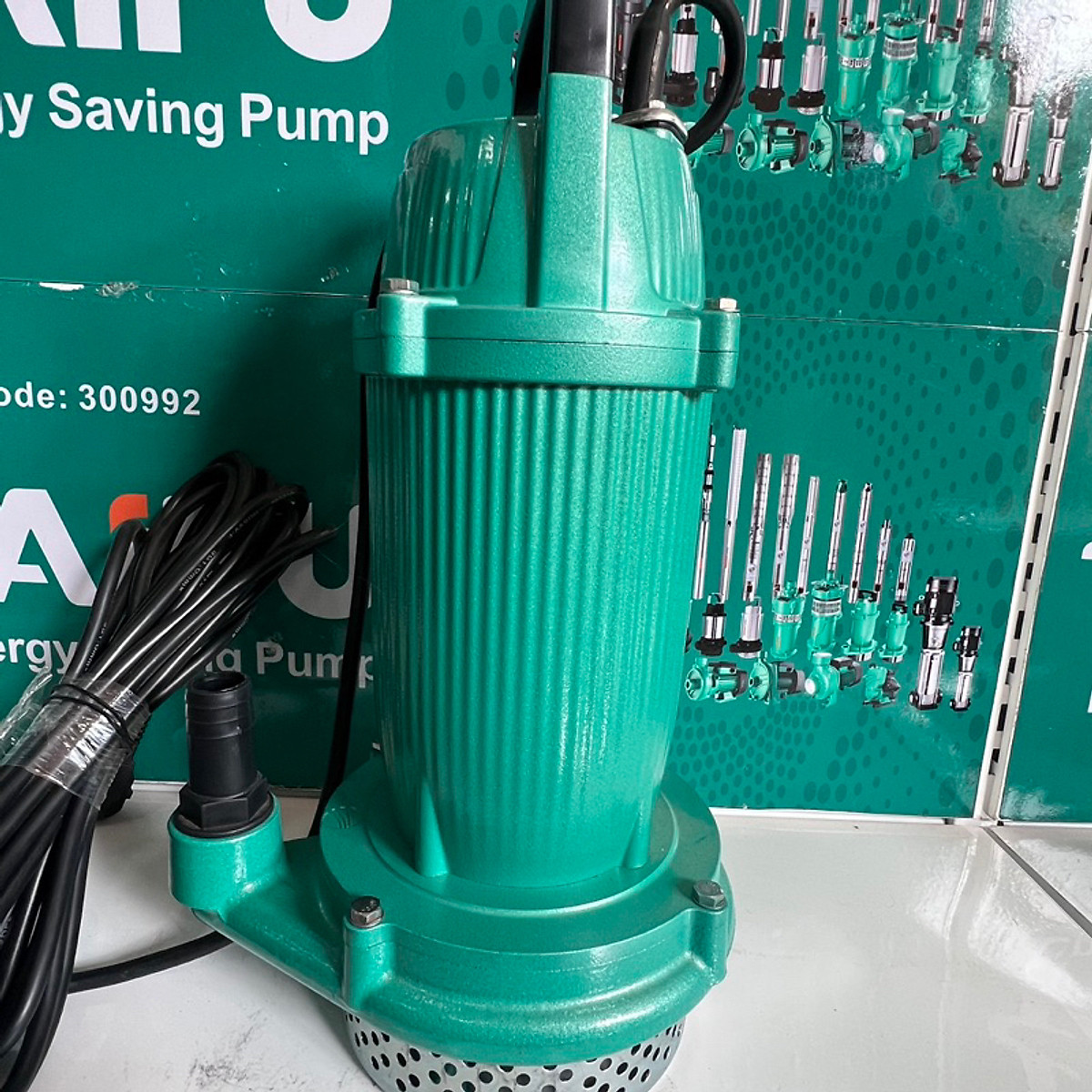 Máy bơm chìm đẩy cao 1.1Kw (1.5HP) cổ 25 Thân nhôm sơn tĩnh điện, không ngâm dầu TAIFU QDX3-30-1 ...