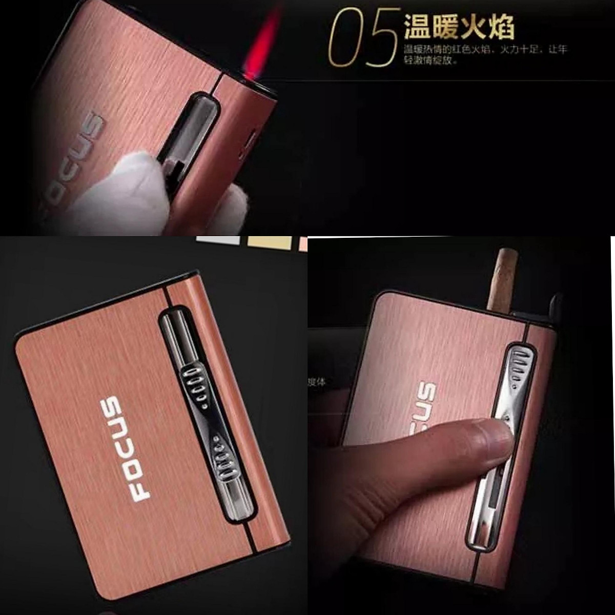 Hộp quẹt Bật lửa 1 tia kiêm Hộp đựng tiện dụng, dùng gas cao cấp, lửa ...