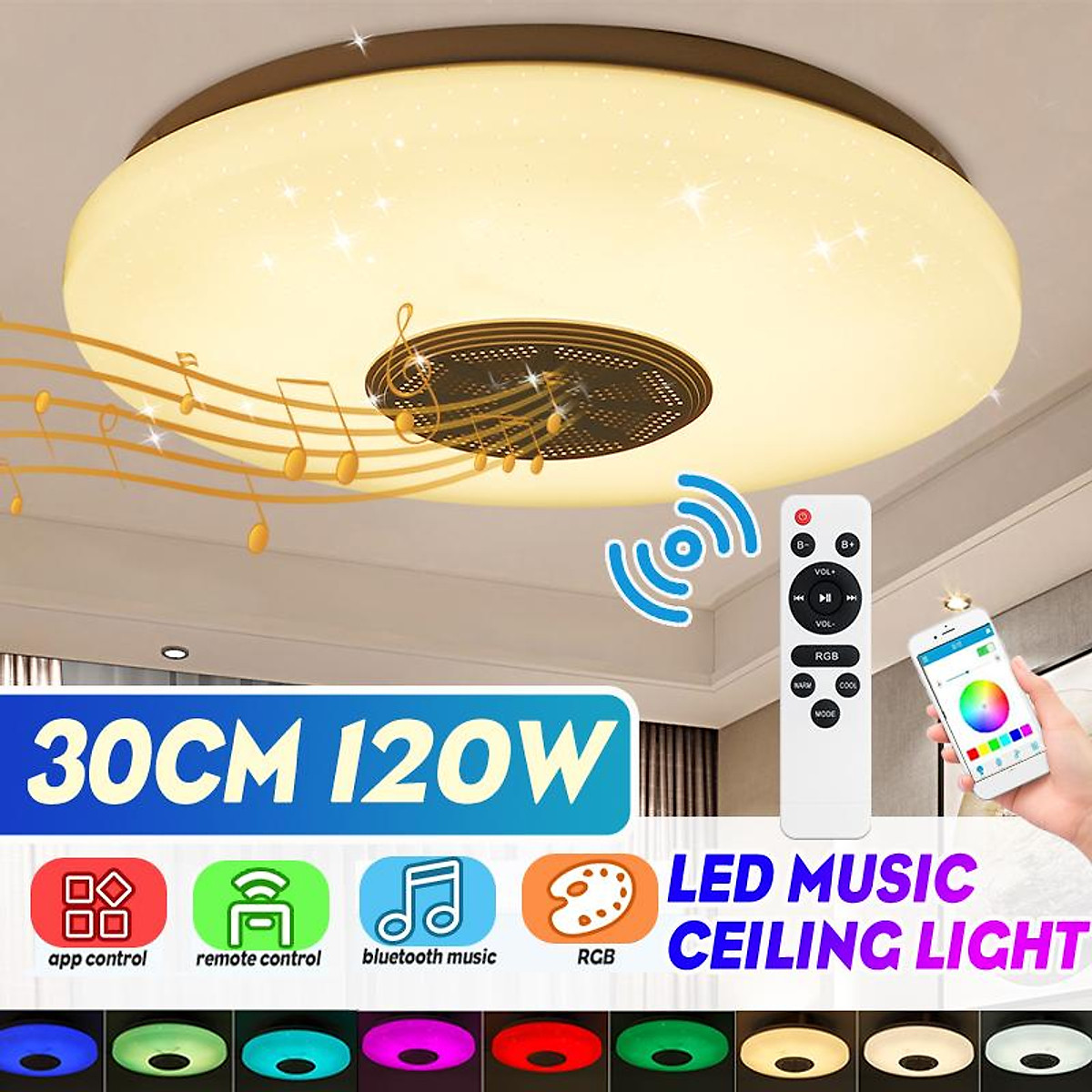 Remote Control Led Ceiling Lights | Shelly Lighting