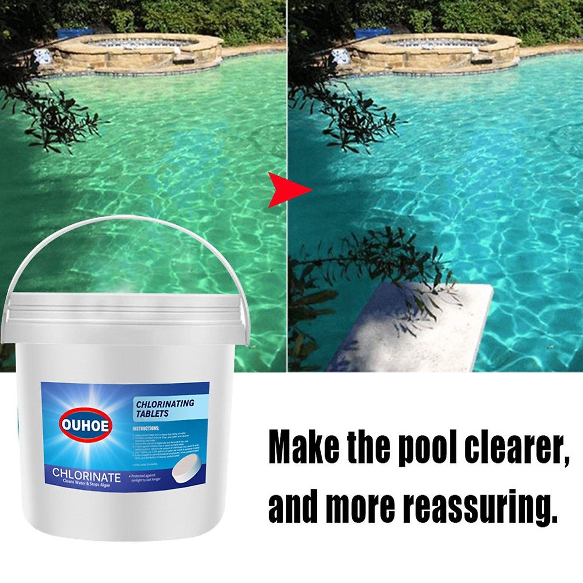 Pool Chlorine Floater Chlorine Dispenser with Chemical Chlorine Tablets ...