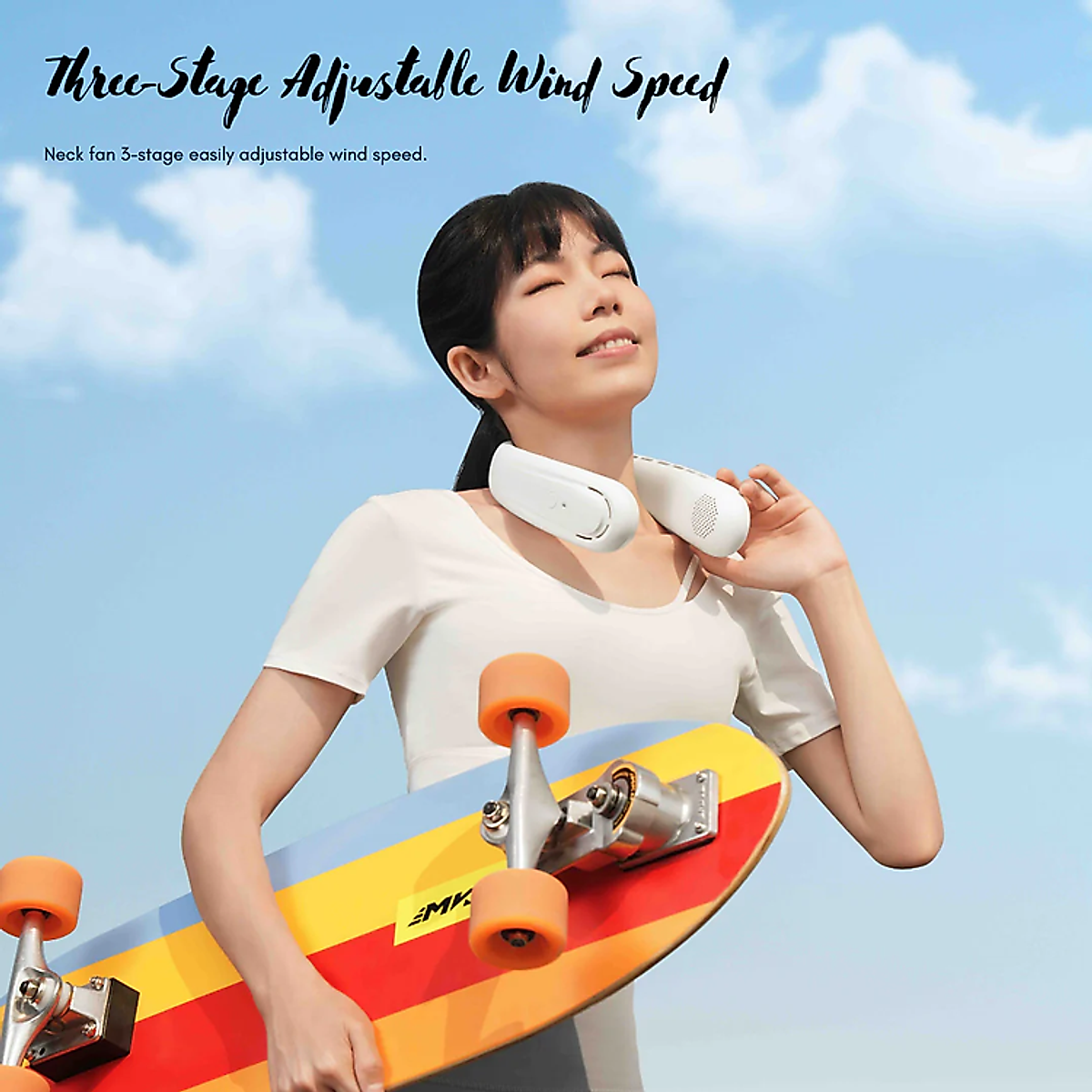 Quạt Fan mini đeo cổ / choàng cổ hiệu WiWU Halter Neck Fan FS02 - thổi ...
