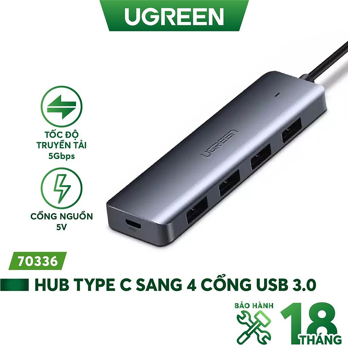 Mua Hub USB type C USB 3.0 sang 4 cổng USB 3.0 hỗ trợ cổng nguồn Micro ...