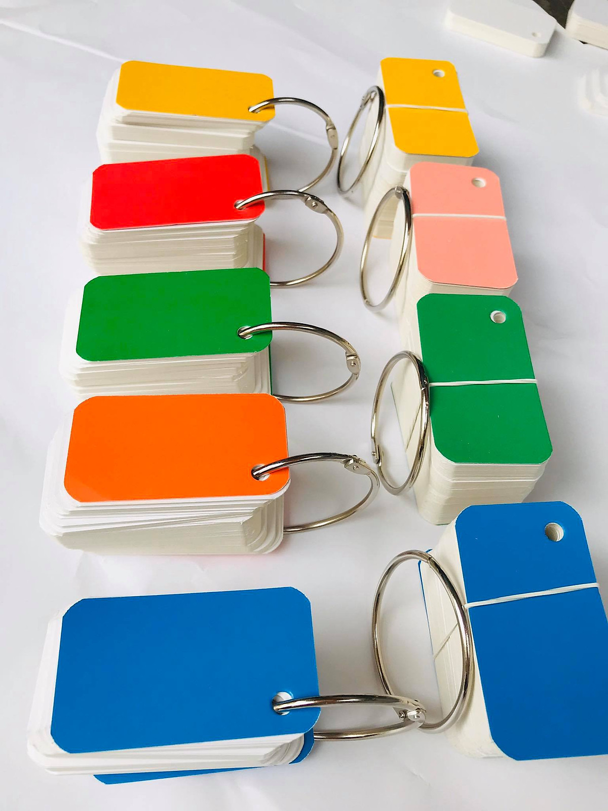 Bộ thẻ ghi nhớ Flashcard 500 thẻ (5 bộ) flashcard trắng 4x7 học từ vựng ...