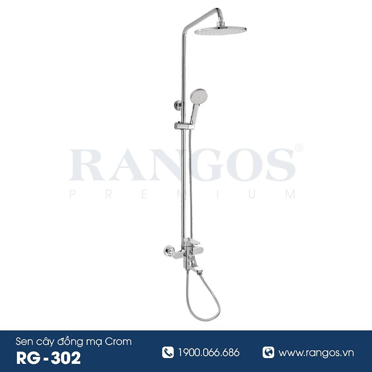 SEN CÂY ĐỒNG MẠ CROM CAO CẤP RANGOS RG-302 - Thiết bị phòng tắm khác