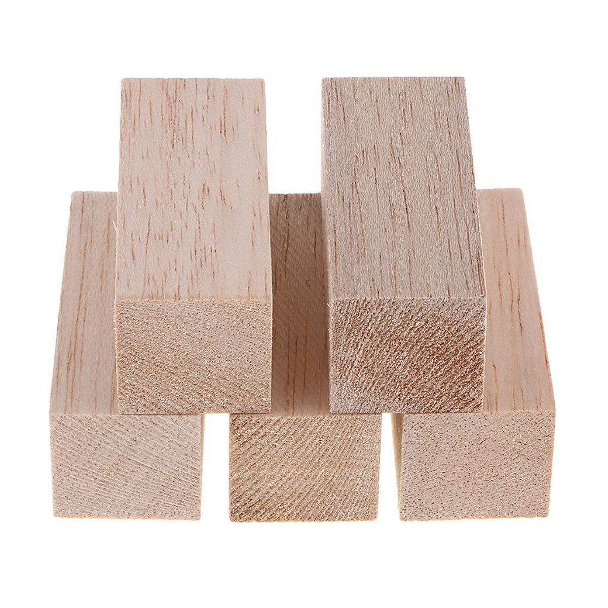 3/5 piece Balsa Wood Blocks DIY Modelling Working Materials 70mm ...