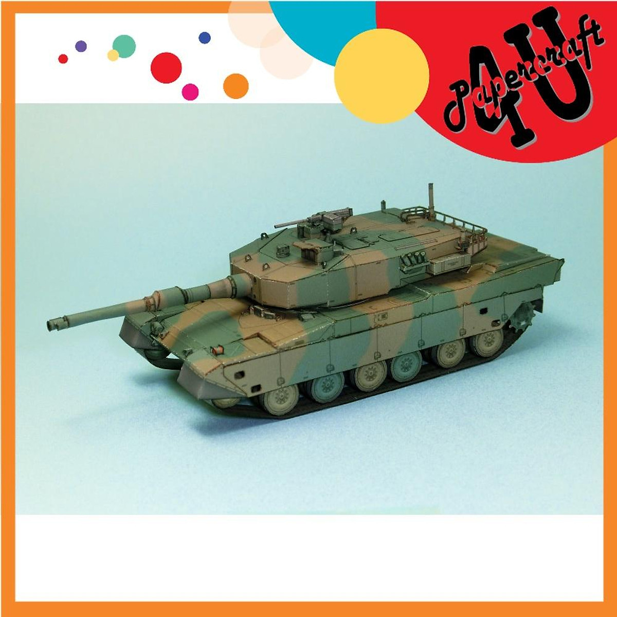 Mua Mô hình xe tank Type 90 tỉ lệ 1/72 - Giấy thường120gsm tại Papercraft4U