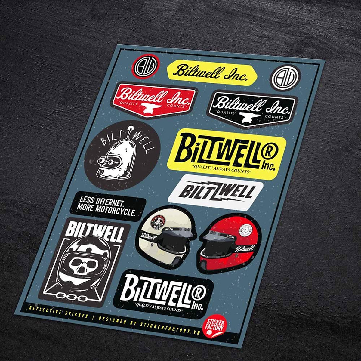 Mua Biltwell - Reflective Sticker hình dán phản quang 3M Premium