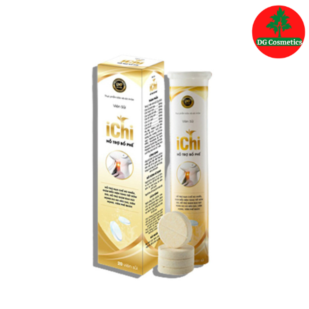 Mua Viên Sủi Ichi - Giảm Viêm Họng,Viêm Phế Quản Cấp Và Mãn Tính tại DG Cosmetics