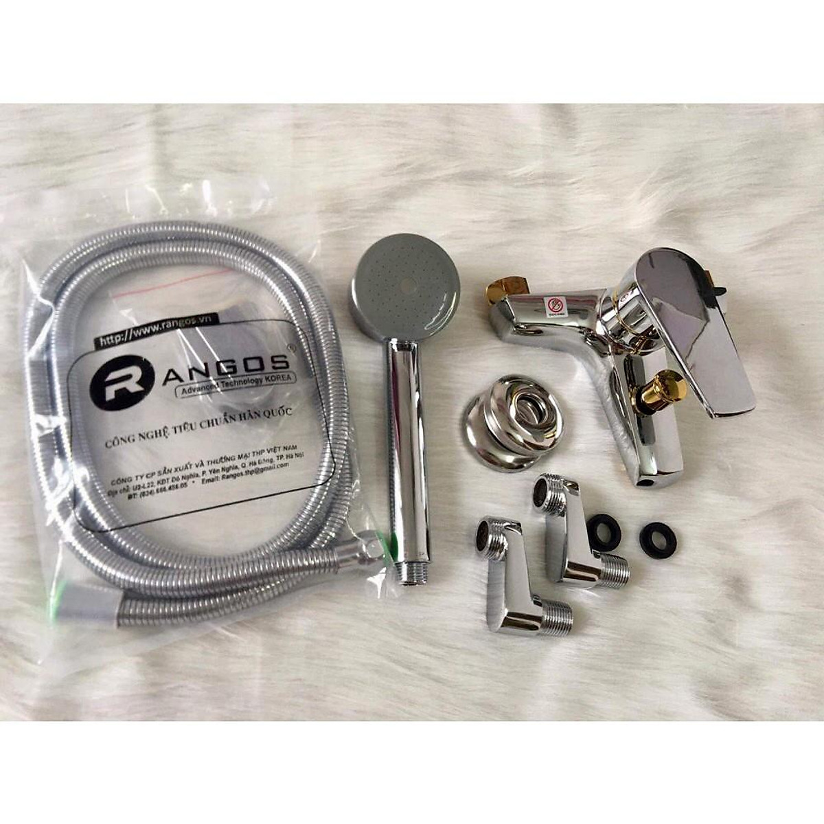 Bộ sen tắm đồng hàng cao cấp Rangos RG-03S nước khỏe | Gia Dụng Tiện Ích