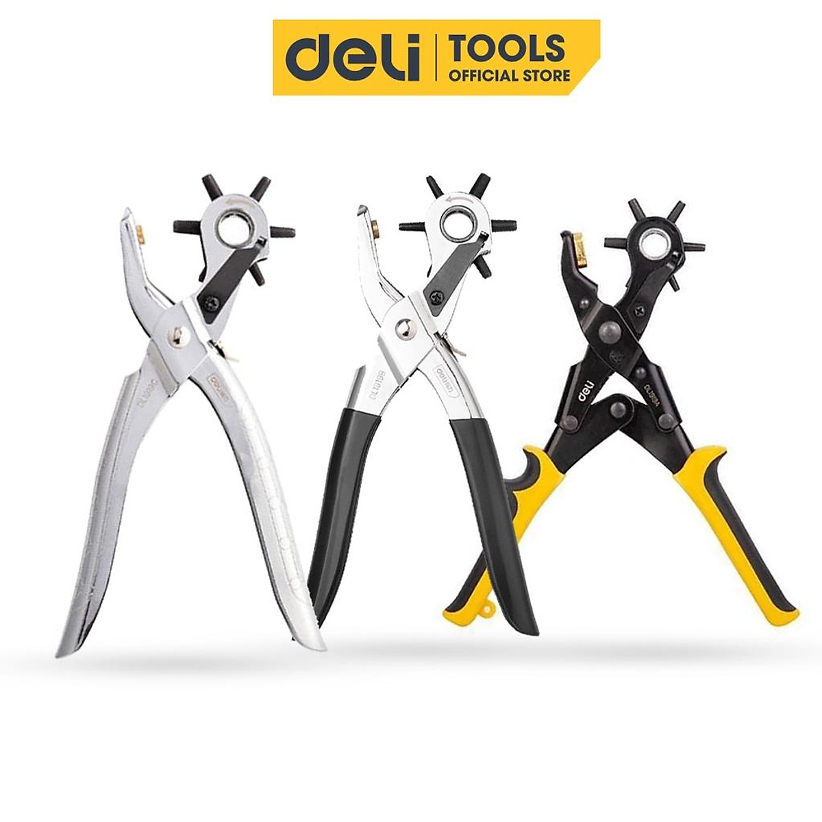 Kìm Bấm Lỗ 9 Inch Deli Tools Màu Đen Cao Cấp - Kích Thước Lỗ Bấm Đa ...