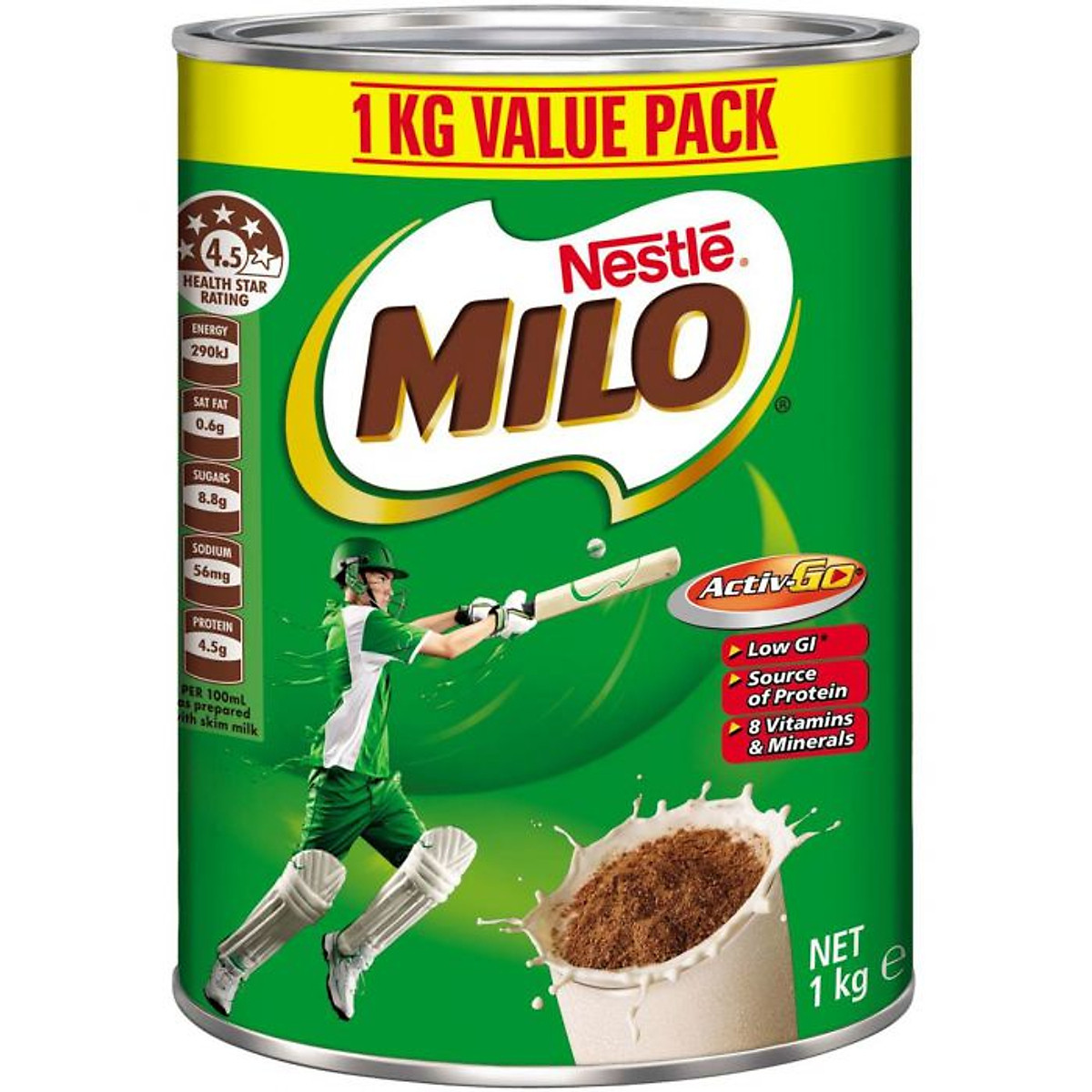 Sữa bột Milo Nestle chính hãng nội địa Úc 1kg - Phát triển chiều cao ...