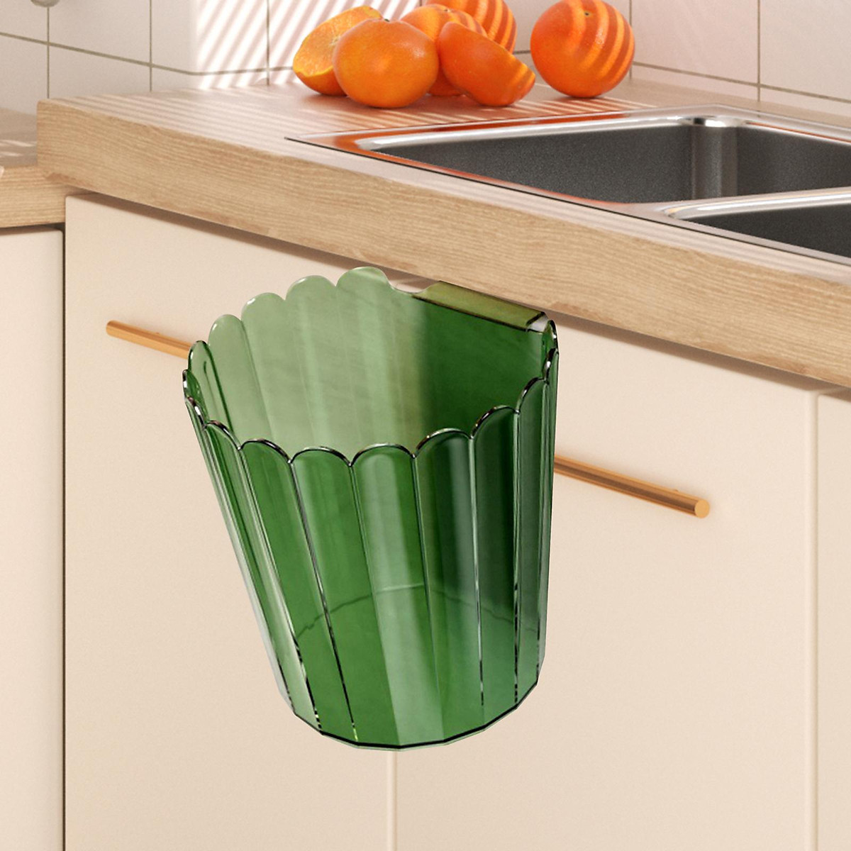 Hanging Trash Can Small under Sink Garbage Can for Restroom Bathroom ...