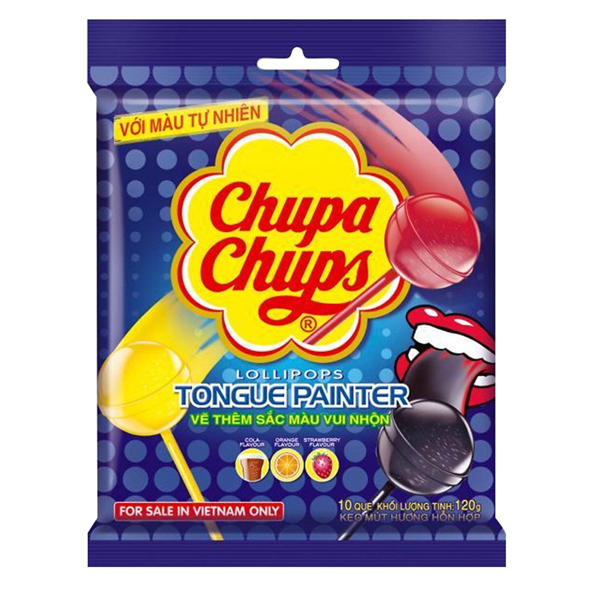 Mua Kẹo Mút Chupa Chups Tô Màu Hương Trái Cây Hỗn Hợp Tô Màu (10 Que)