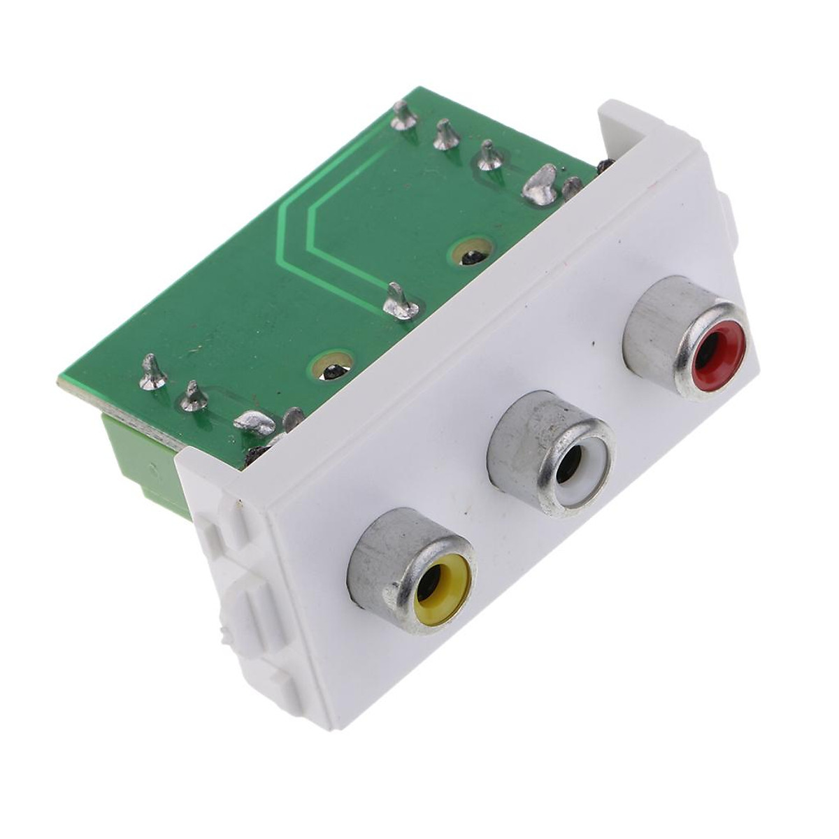 Easy Installation 3 RCA Wall Outlet Module with Frame Solderless ...